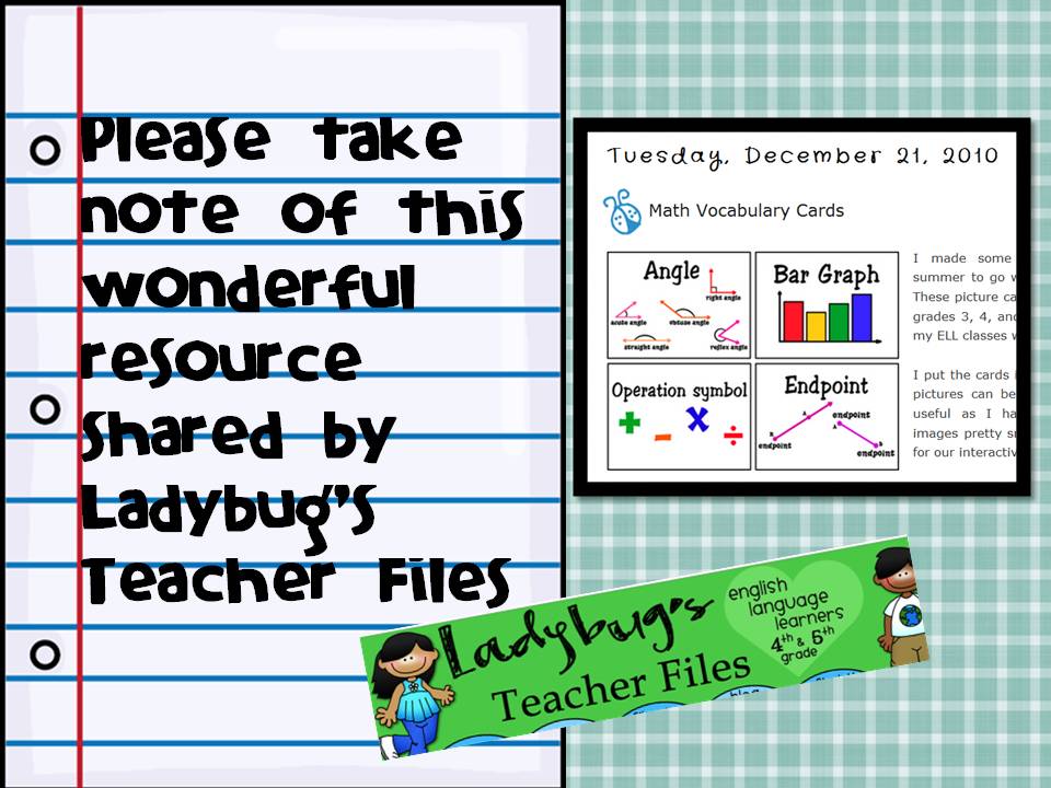 Multi-Grade Matters: Ideas for a Split Class: Fabulous Math Vocabulary ...