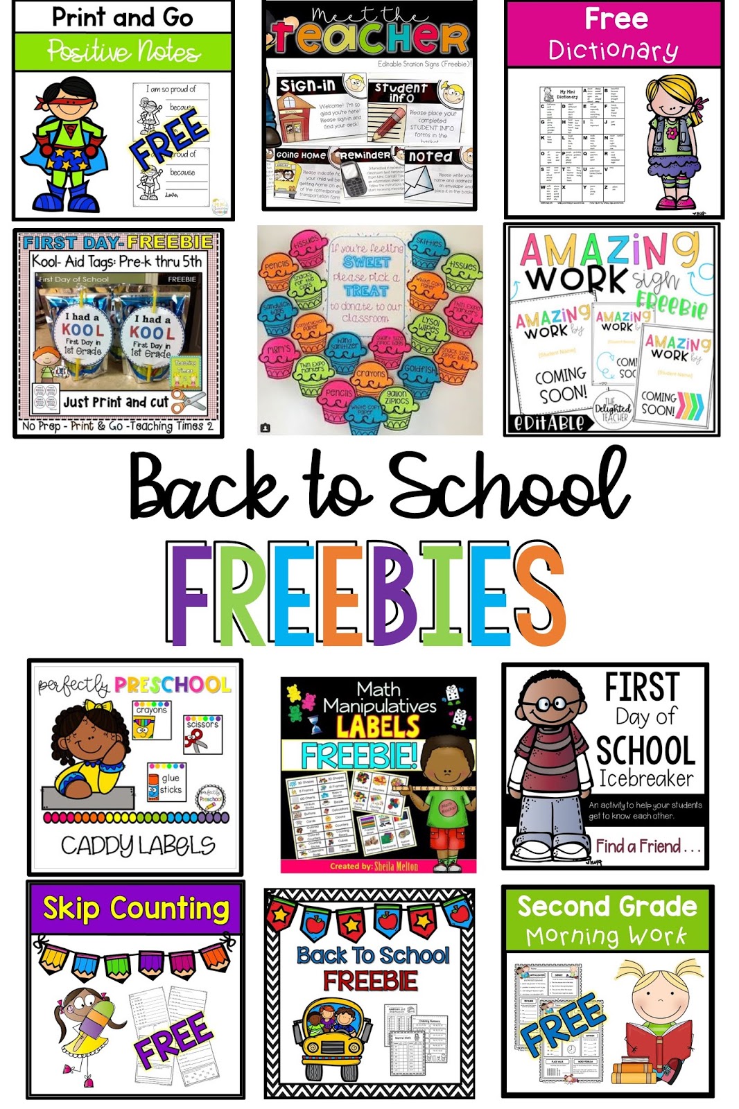 Freebie Frenzy for Back to School - Second Grade Teaching Blog