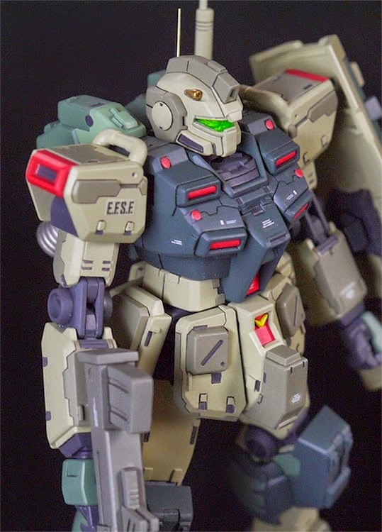 Gundam Family: HGUC 1/144 Powered GM Custom Build
