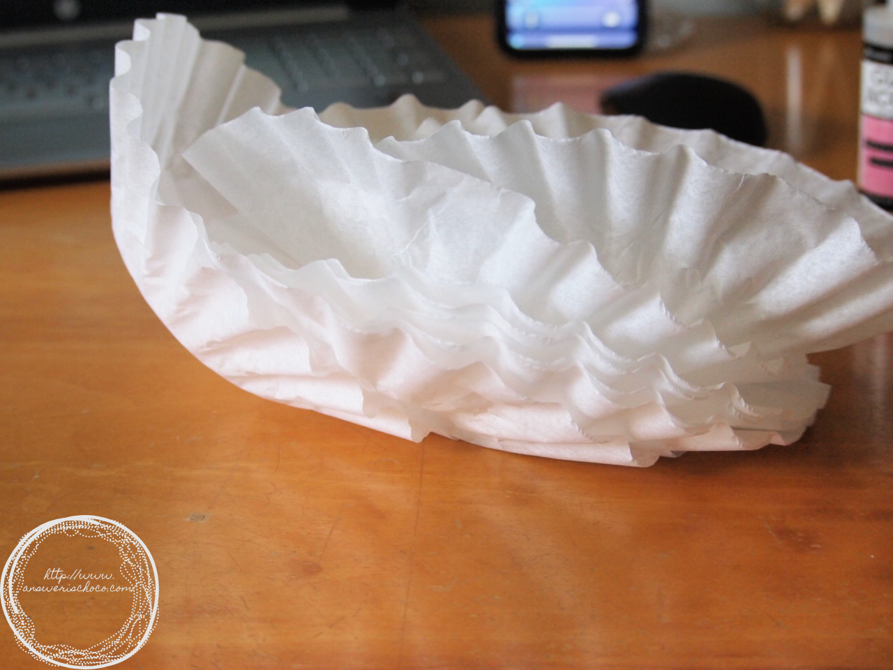 The Answer Is Chocolate: Tutorial: Coffee Filter Flowers