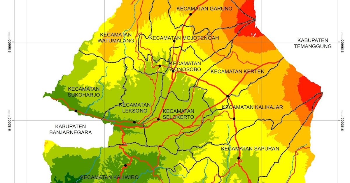 PETA KABUPATEN WONOSOBO