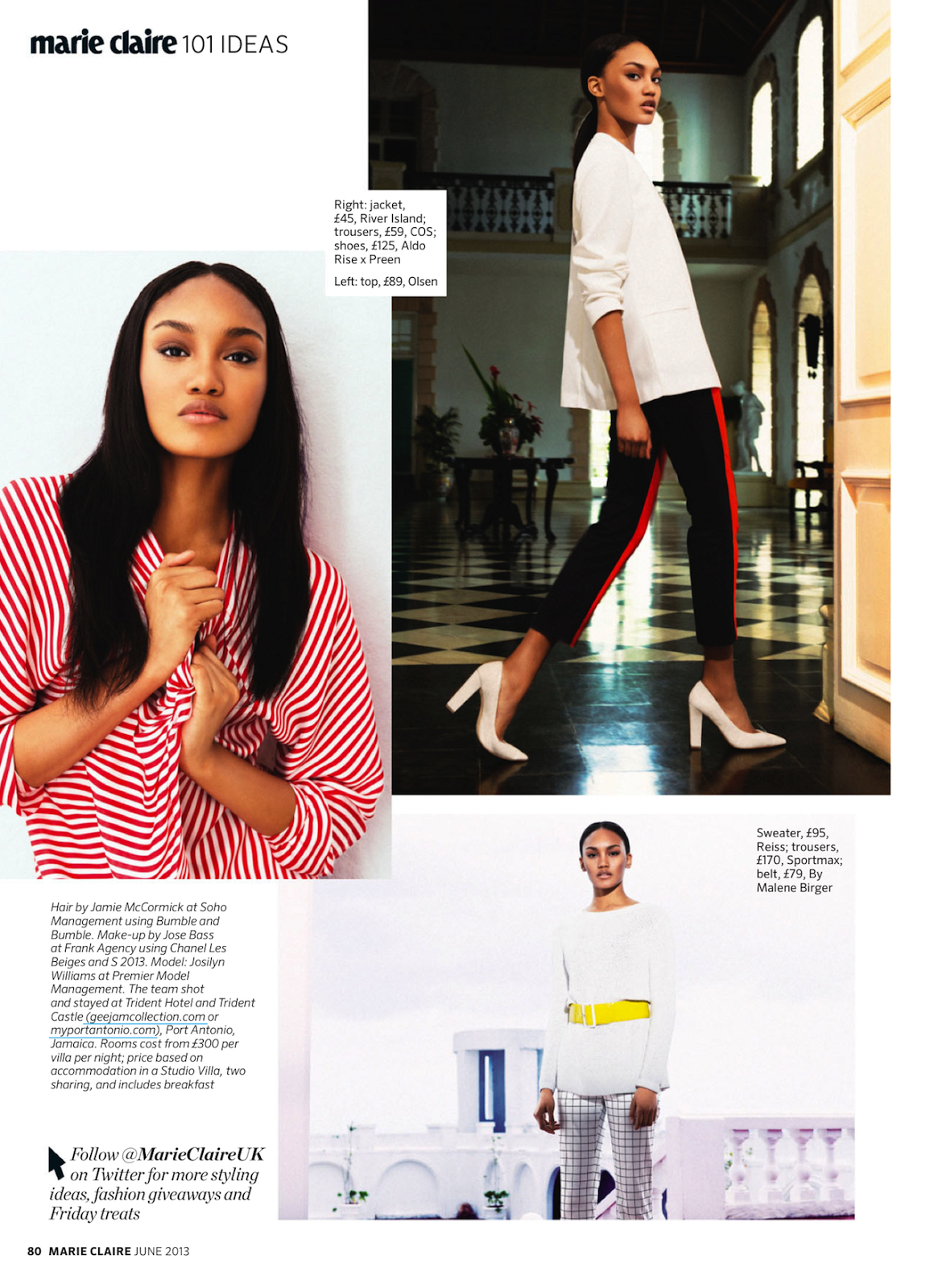 glam block: josilyn williams by alexander neumann for uk marie claire ...