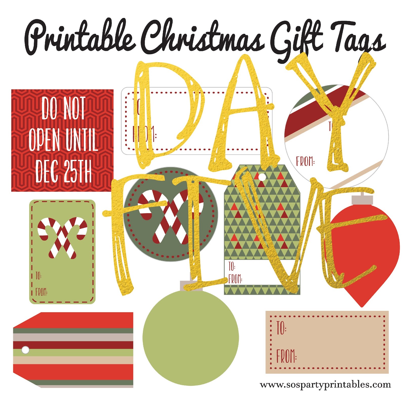 SOS Printables: Day 5 of Twelve Days of Freebies