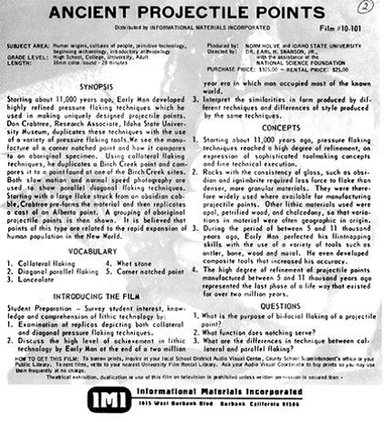 HALL OF FAME FLINTKNAPPER, DON CRABTREE - PaleoPlanet