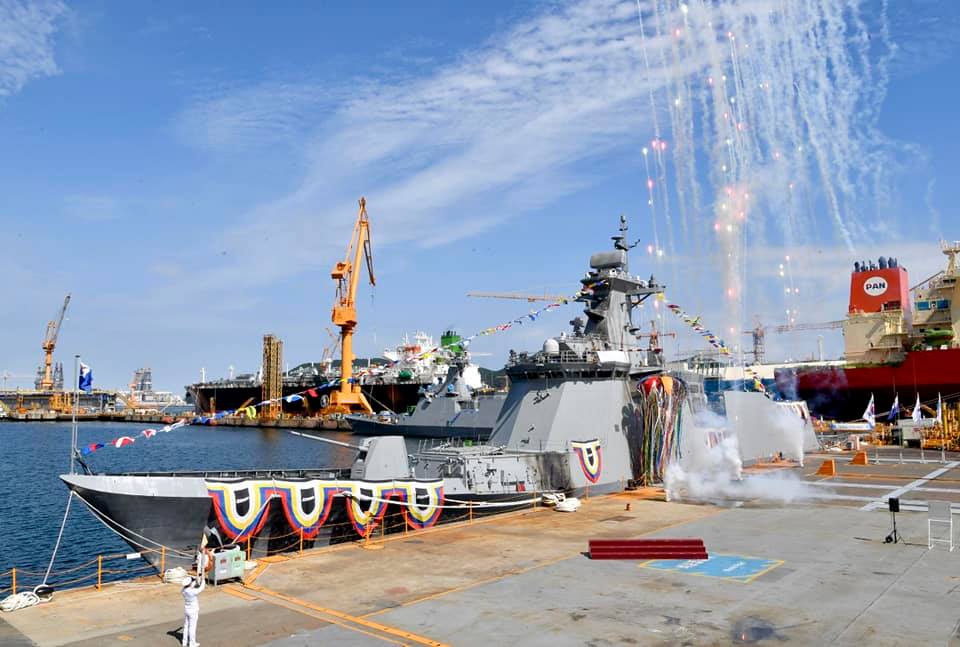 South Korea launches its sixth Daegu-class frigate under FFX-II program ...