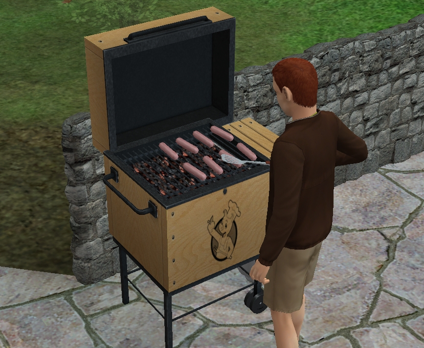 TheNinthWaveSims: The Sims 2 - One Tile CSS Grill (CSS Required)