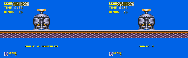 Sonic 3 Unlocked: His and hers act 2 capsules