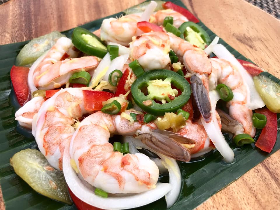 Kinilaw na Hipon (Shrimp Kinilaw)