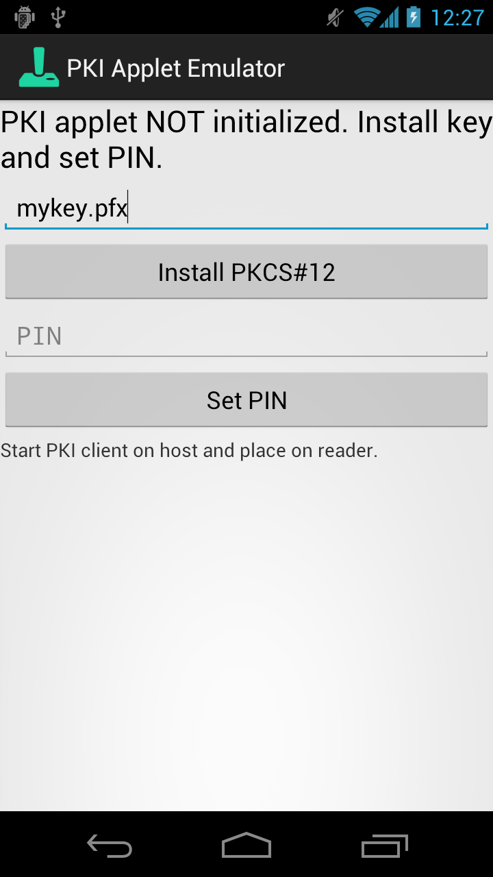Emulating a PKI smart card with CyanogenMod 9.1