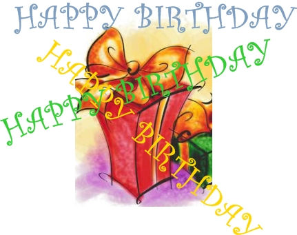 Sweet Nothings: Happy Birthdays.....