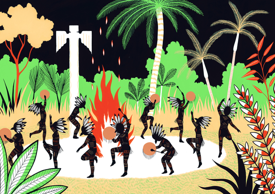 ANIMAL TOTEM/ AGNES DOMERGUE ET ILLUSTRE PAR CLEMENCE POLLET