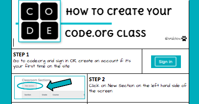 Digital Meanderings: Setting up your Code.org class