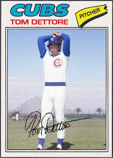 WHEN TOPPS HAD (BASE)BALLS!: NOT REALLY MISSING IN ACTION- 1977 TOM DETTORE