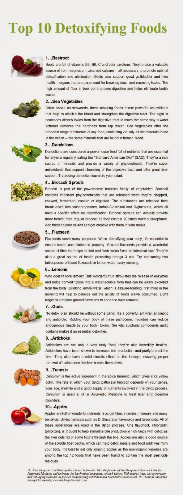 Top 10 Detoxifying Foods | Water Detox