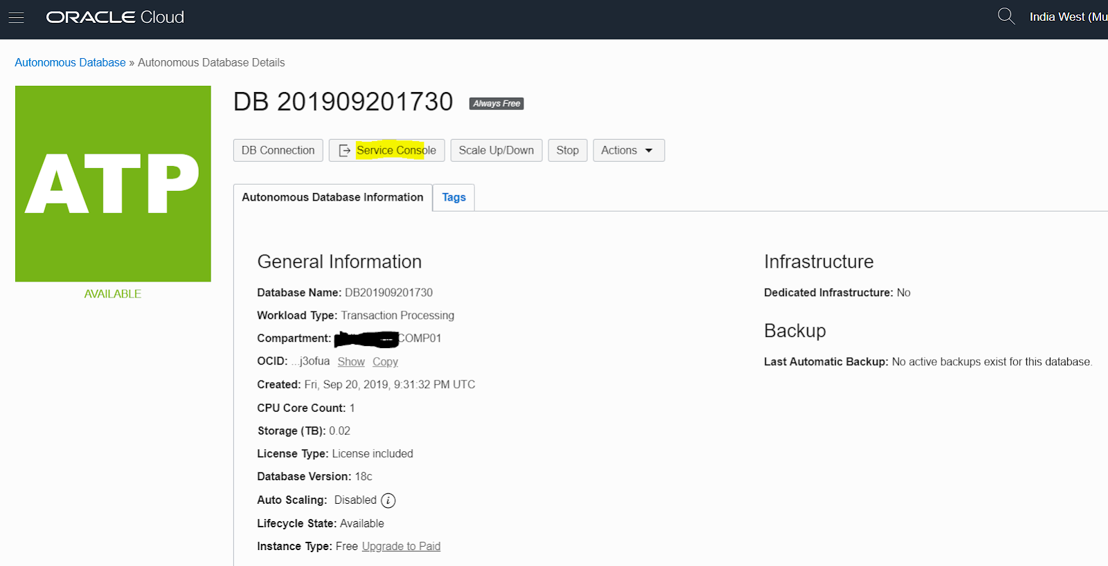 Oracle DBA Quick Notes: Connecting SQL Developer Web to Autonomous ...