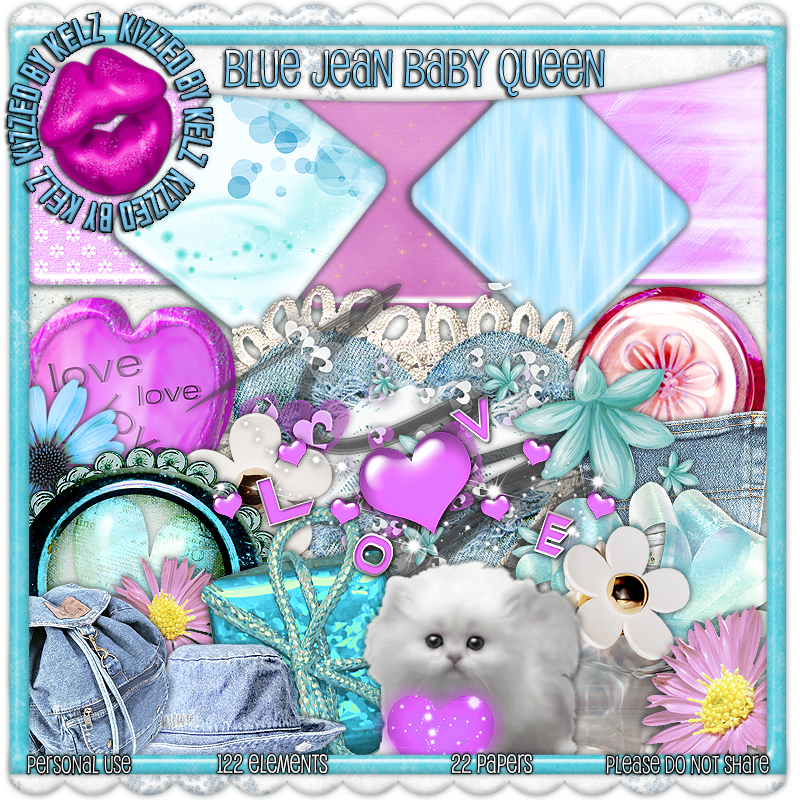 Kizzed By Kelz : New PTU Blue Jean Baby Queen