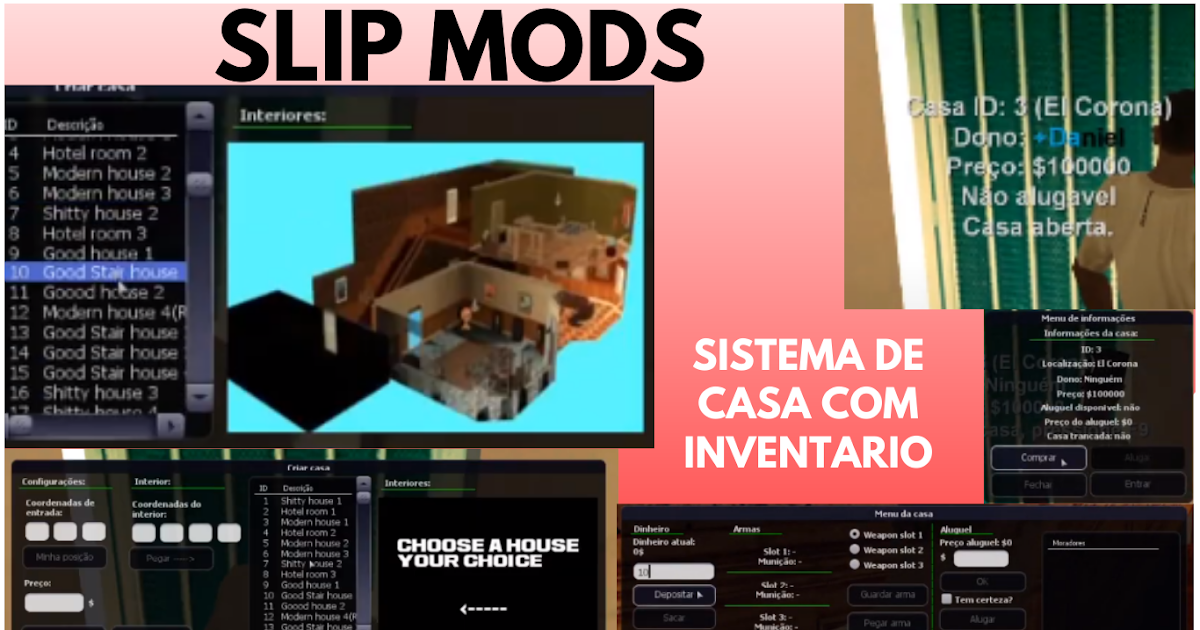 MOD sistema de casas com inventário - Slip Mods MTA 2021-2022