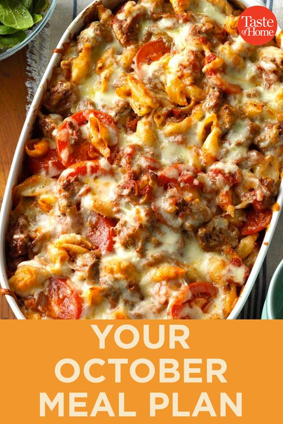 Your October Meal Plan - Recipe Easy