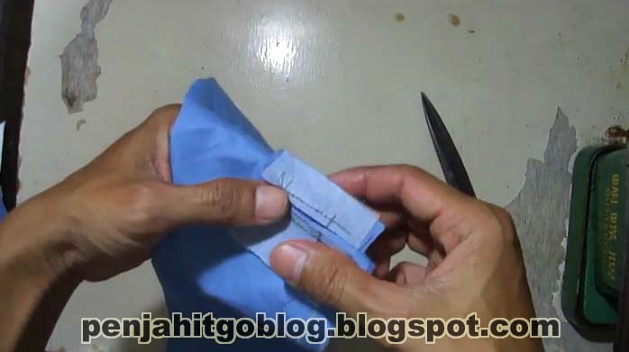 tutorial membuat lubang kancing bobok jas blazer wanita