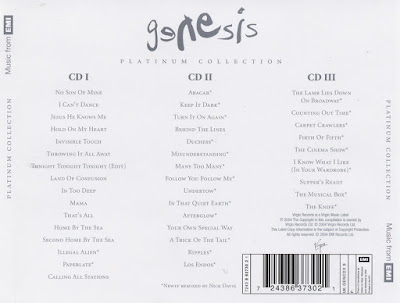 ENTRE MUSICA: GENESIS - Platinum collection (3 CDs)