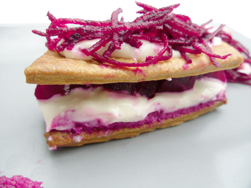 Gourmande ou passionnée...: Mille-feuille betterave et fromage de ...