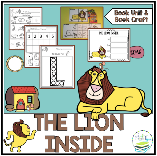 THE LION INSIDE BOOK UNIT AND BOOK CRAFT ~ Book Units by Lynn
