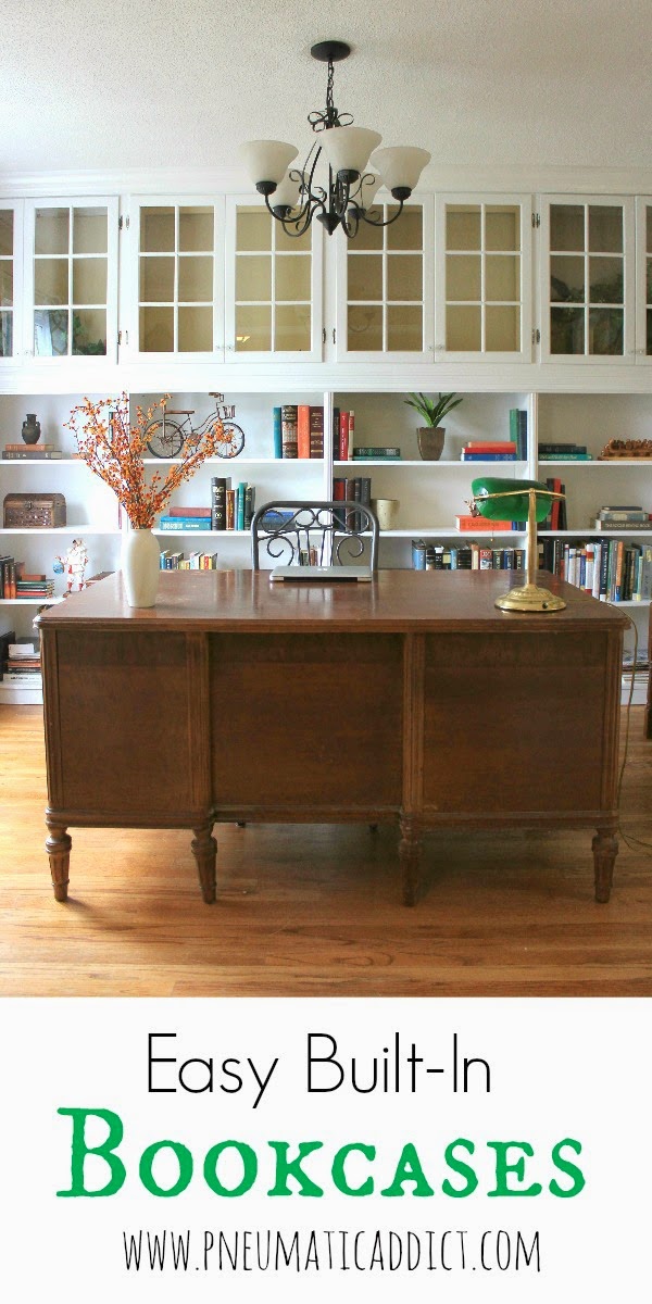 Easy Built-In Bookcases | Pneumatic Addict