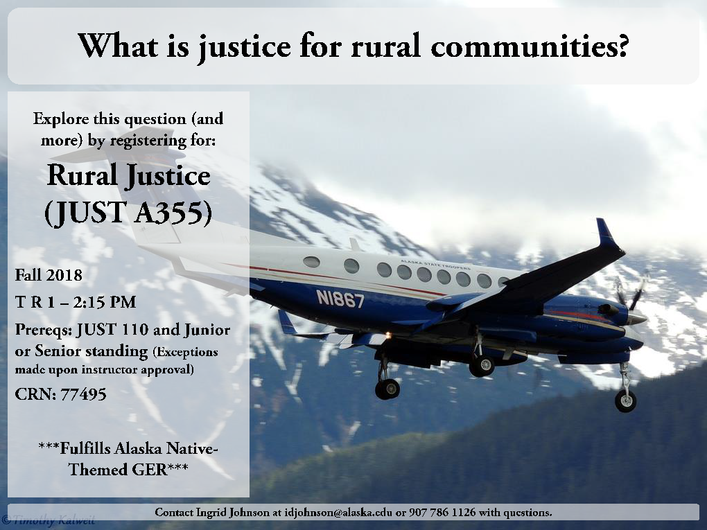 UAA Justice Center: Rural justice course investigates rural crime and ...