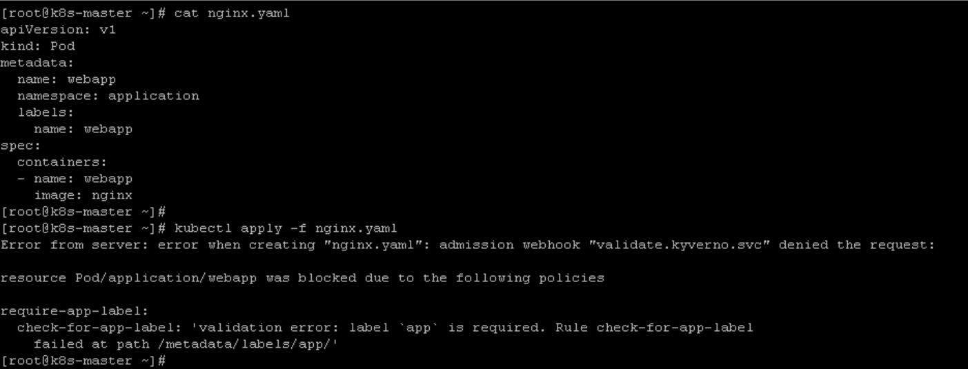 Steps by step installation of Kyverno and apply policy in Kubernetes