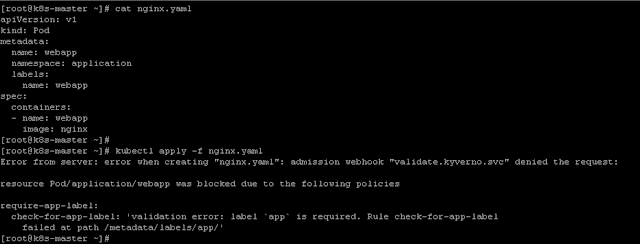 Steps by step installation of Kyverno and apply policy in Kubernetes