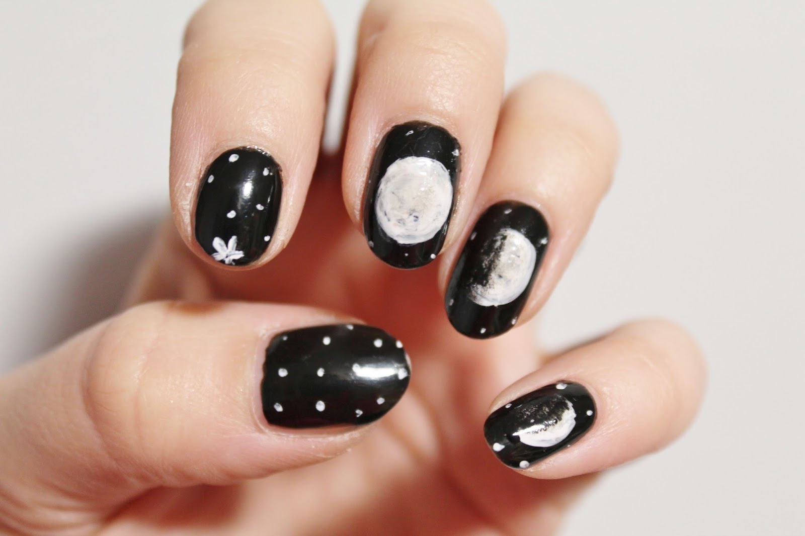 Moon Phases Nail Art