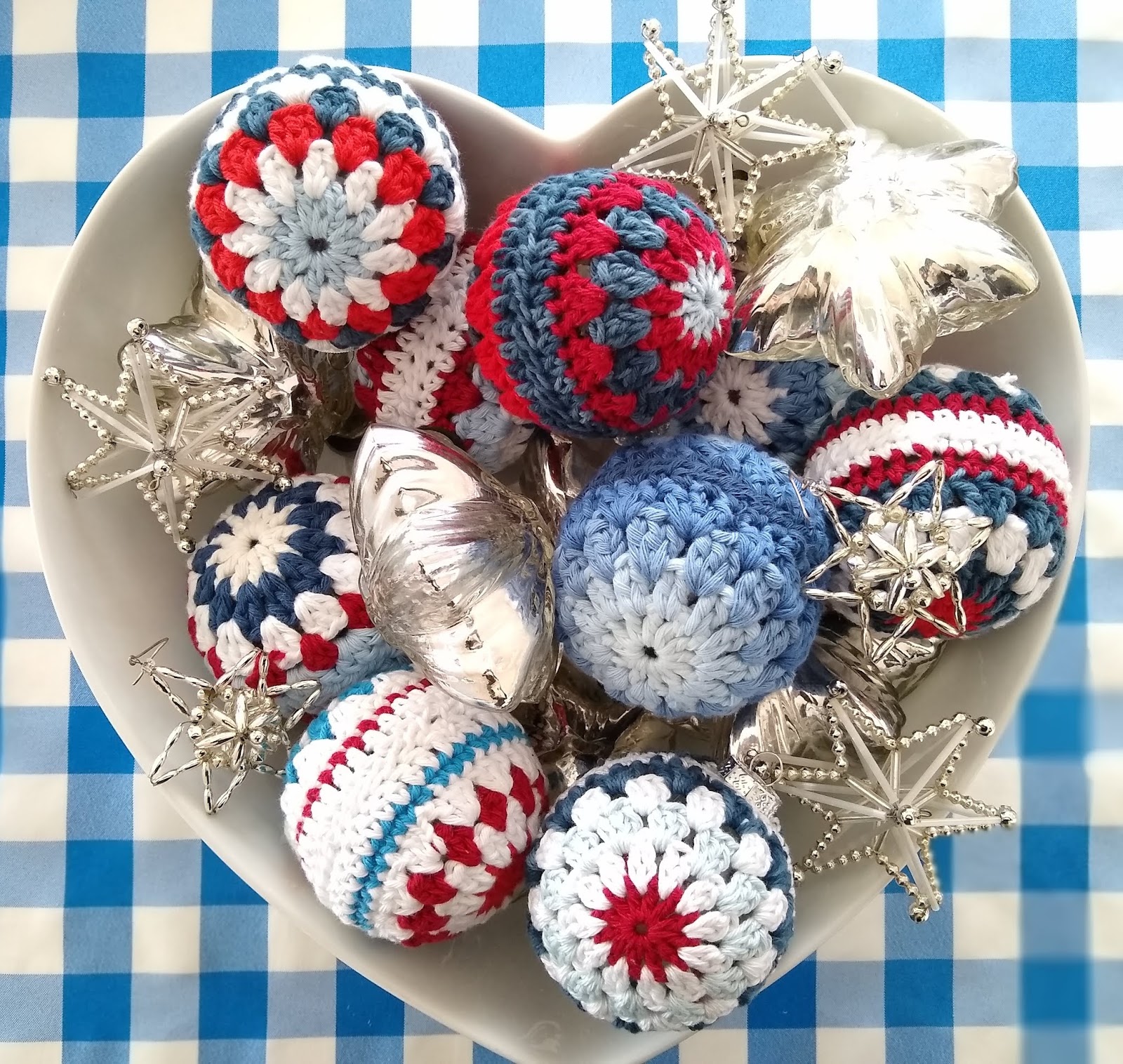 Apple Blossom Dreams: Crocheted Baubles