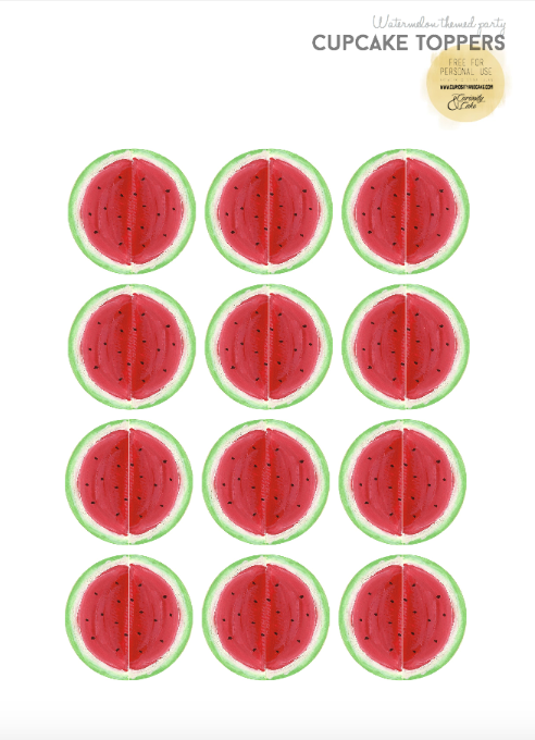 3 DIY para hacer Toppers de Sandias