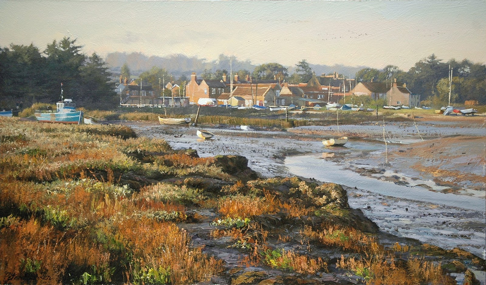 Peter Barker's Palette: Autumn Sunlight, Brancaster Staithe