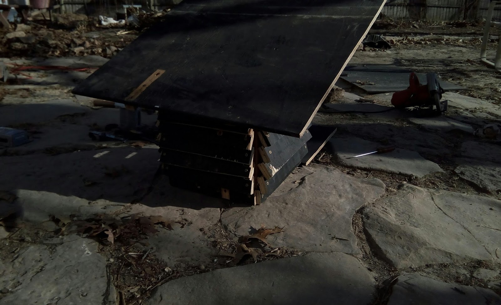 Beginnings of Instrument Shelter (Stevenson Screen)