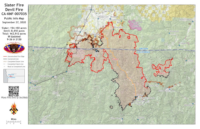 Southwest Oregon Wildfire Information Center: SLATER & DEVIL FIRE
