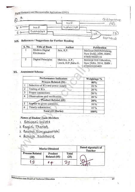 22421 Digital Electronics and Microcontroller Applications | DEM | Lab ...