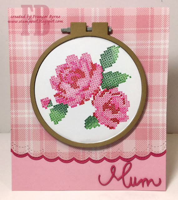 StampOwl's Studio: Stitched Roses With Love