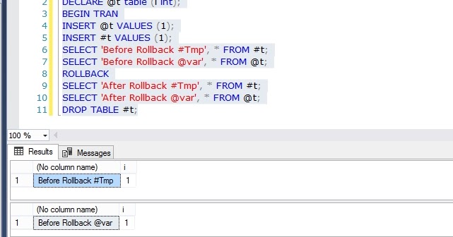 HK SQL Server Doctor: Table Variable vs Temporary Table