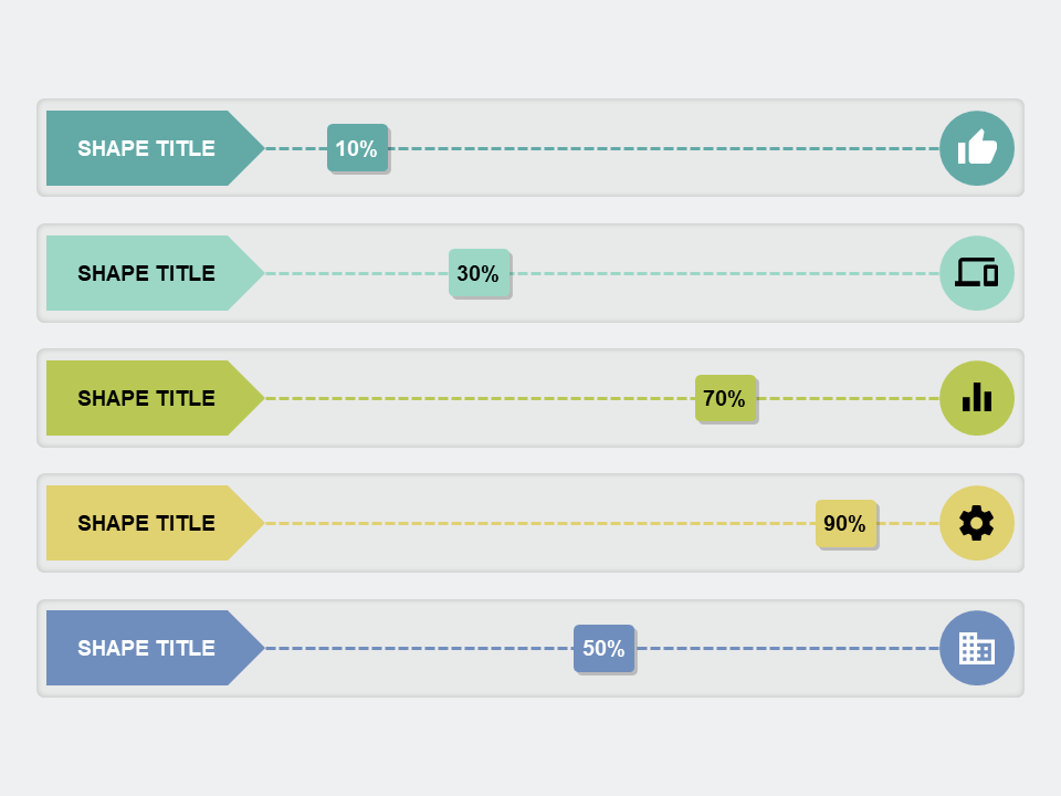 Percentage Slider Move PowerPoint Templates - PowerPoint Free