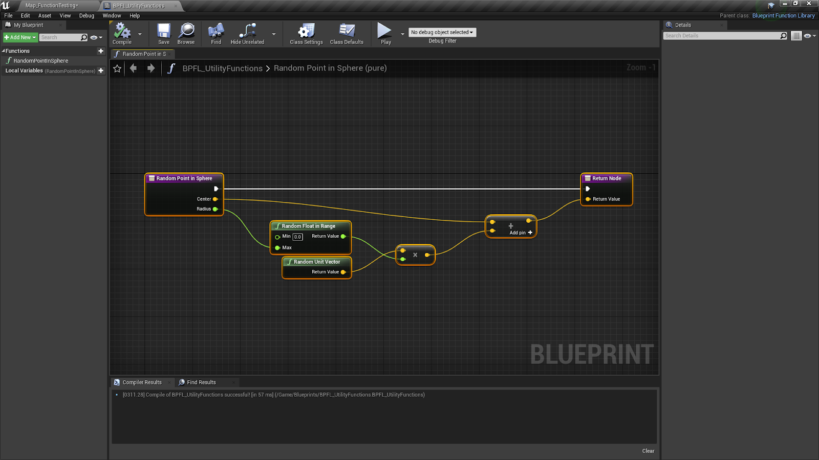 Unreal Engine Utility Functions #1: Random Point in Sphere
