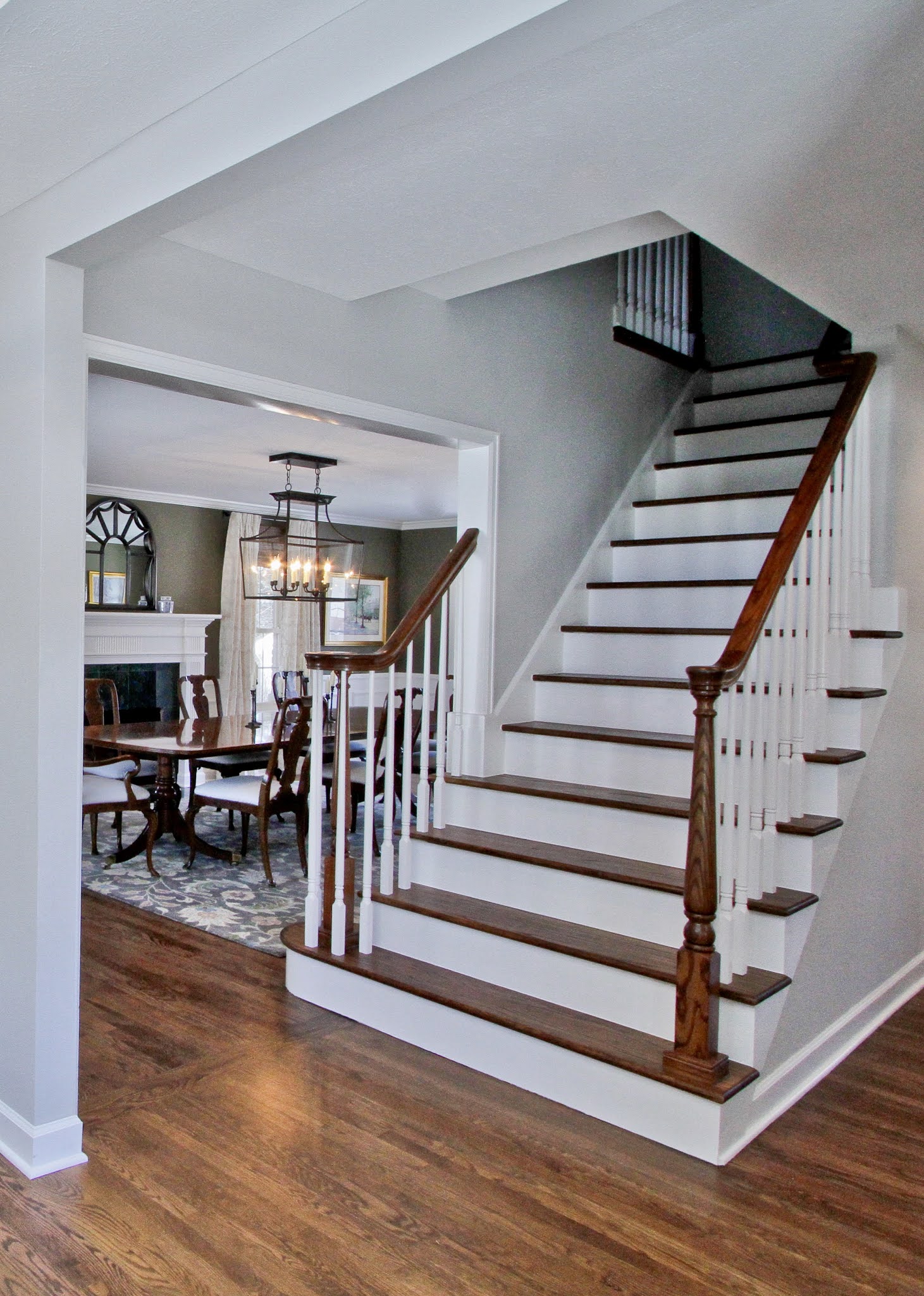 The Yellow Cape Cod: Dutch Colonial Dining Room Makeover - Before and After