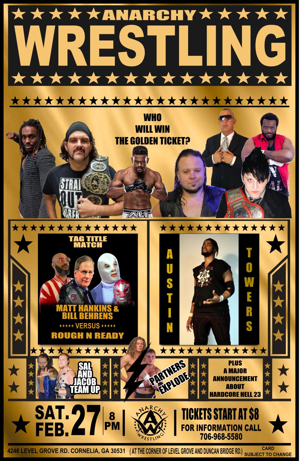 Anarchy Wrestling in Cornelia Tomorrow Night | Georgia Wrestling History