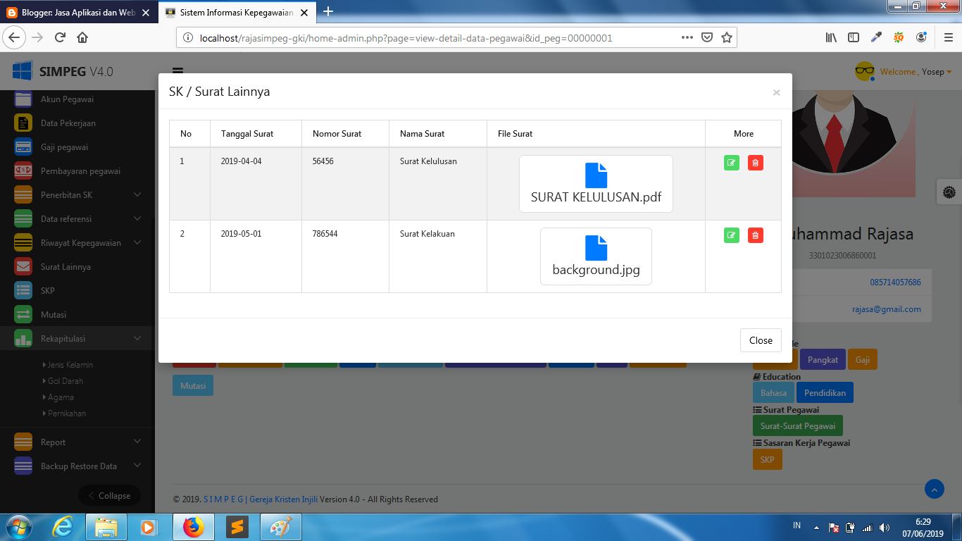 Sistem Informasi Kepegawaian Berbasis Web Versi 4.0 (Update 27-08-20 ...