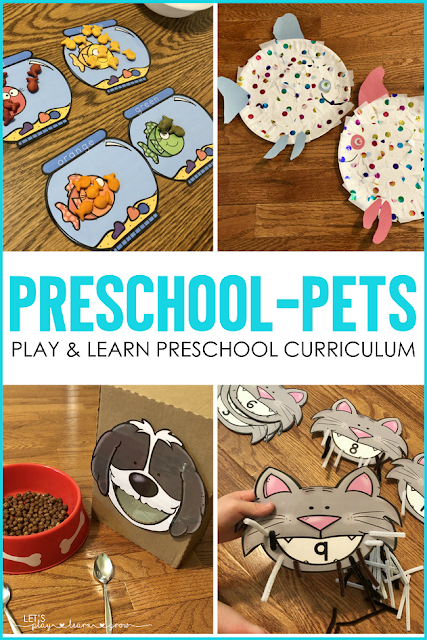 Pet Themed Preschool Activities | Lets Play.Learn.Grow