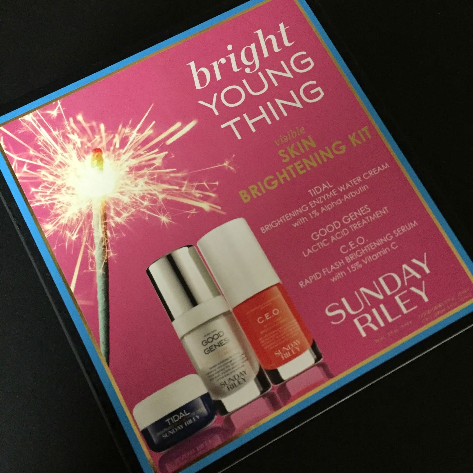 Sunday Riley Good Genes, Tidal Moisturizer and C.E.O Rapid Flash ...