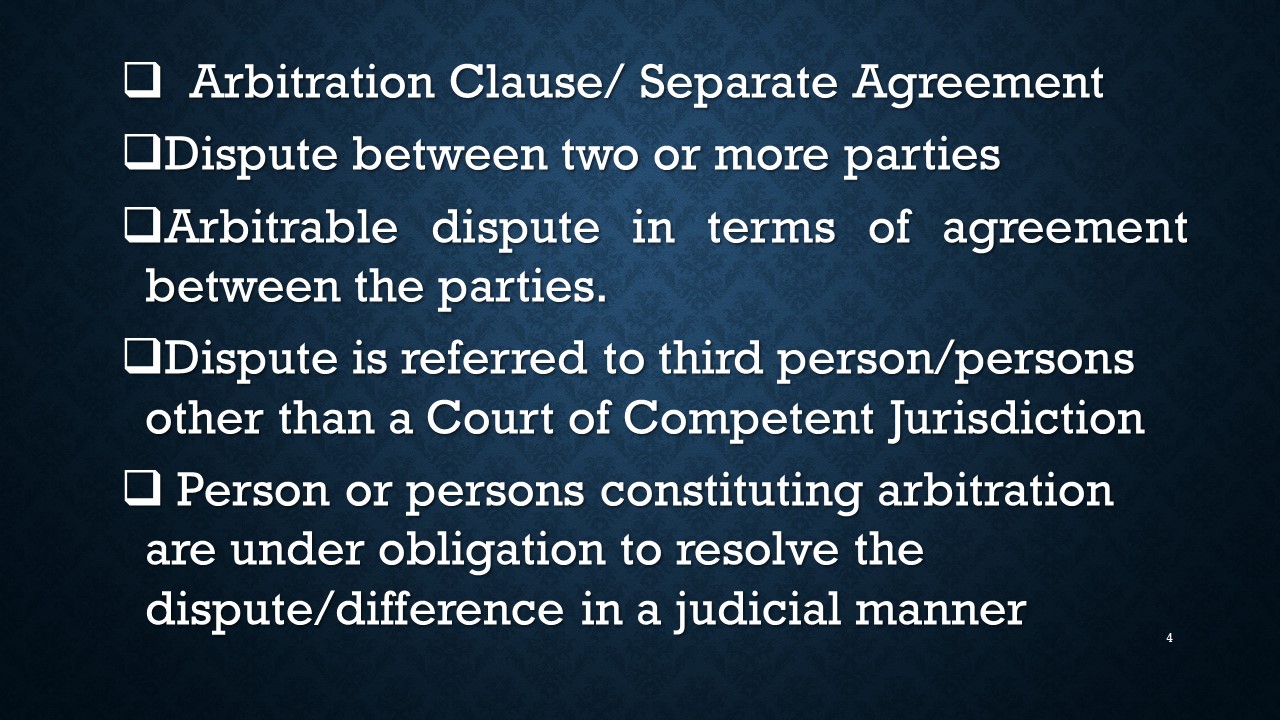 Legal Point: Arbitration : Meaning and Kinds [PPT]