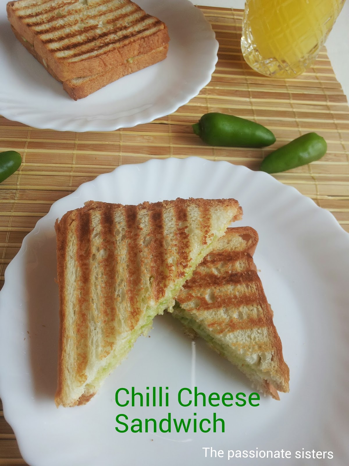 The Passionate Sisters: Chilli Cheese Sandwich Recipe