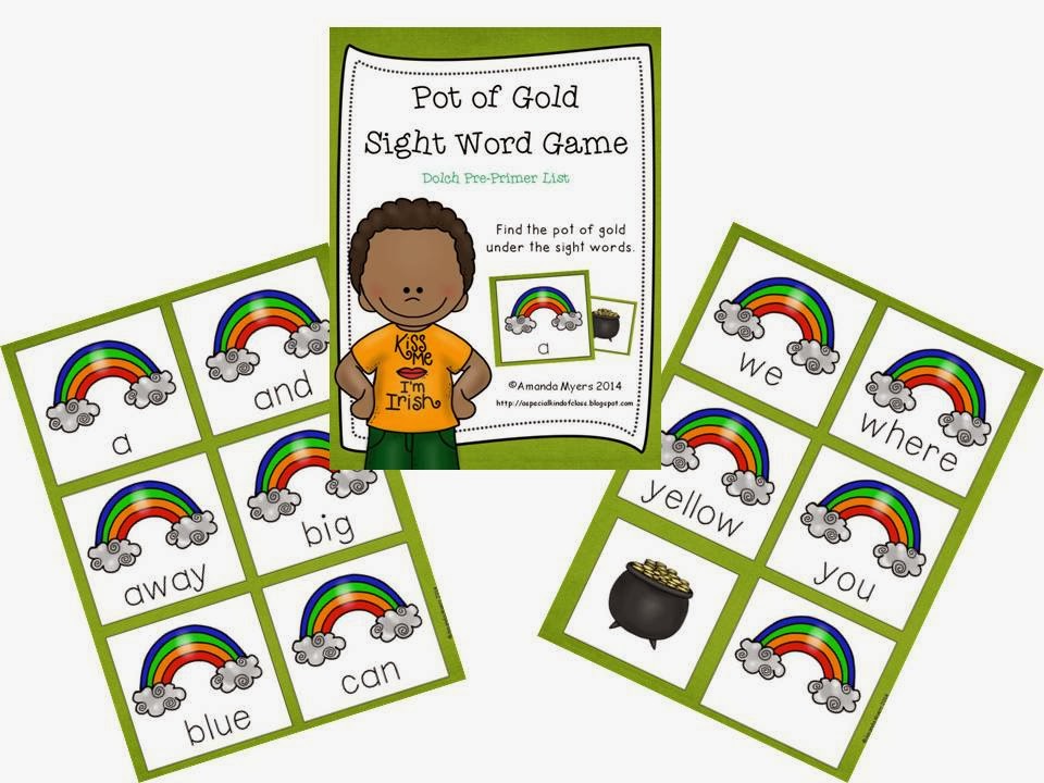 A special kind of class: St. Patrick's Day Sight Words