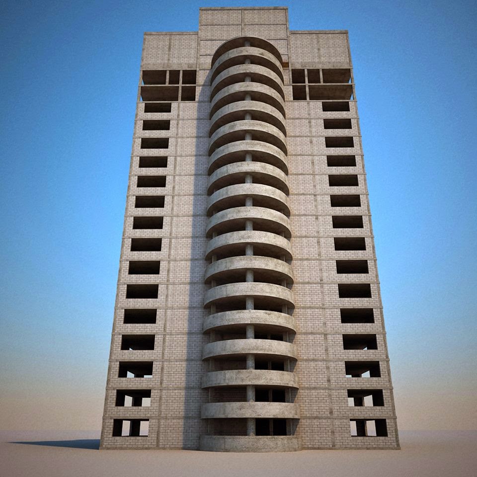 Conception d'un bâtiment par 3D Max ~ Engineering et Architecture